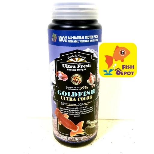 Azoo Ultra Fresh GOLDFISH ULTRA COLOR Colour Slow Sinking Pellet 330ml ...