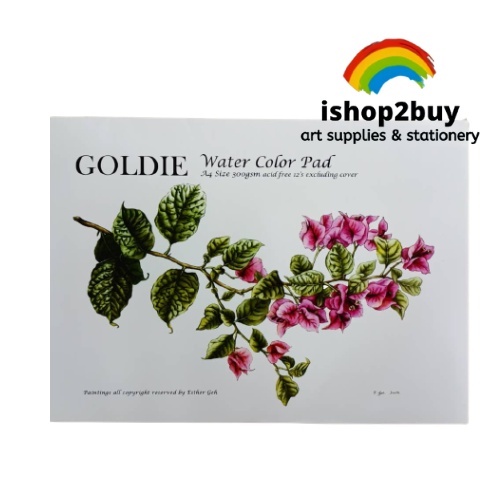 Goldie Sketch Pad Artist Water Colour Pad 300gsm A4 / A3 ACID FREE ...