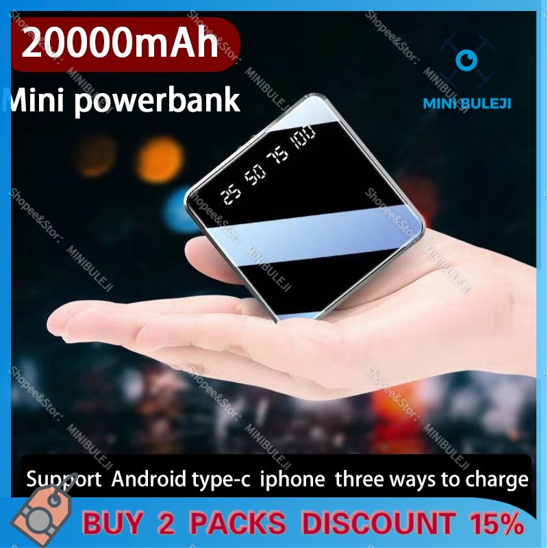 20000mAh Power Bank powerbank mini powerbank Large Capacity Fast ...
