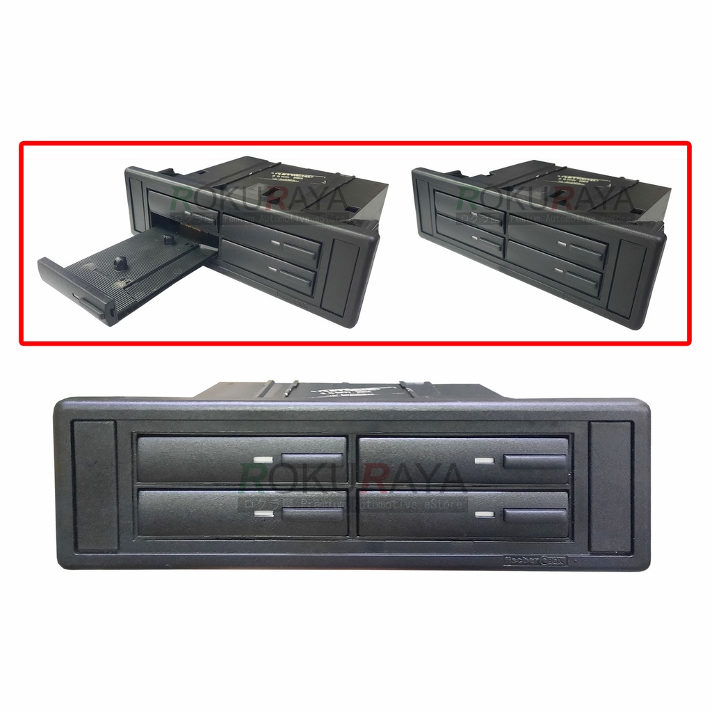 Cassette Tape Holder Car Universal Double Din Radio Pocket Storage ...