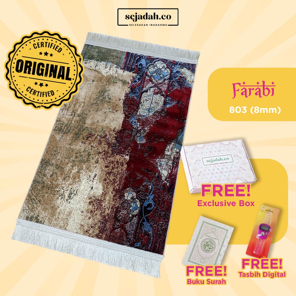 ASLI MADINAH + FREE BOX - Sejadah Farabi | Shopee Malaysia
