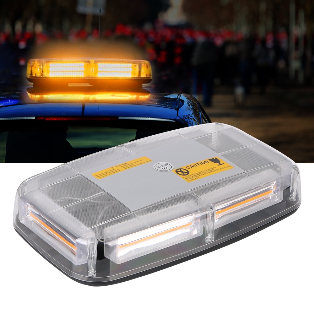 Yellow LED COB Ceiling Lamp Car Strobe Warning Light Vehicle Roof ...