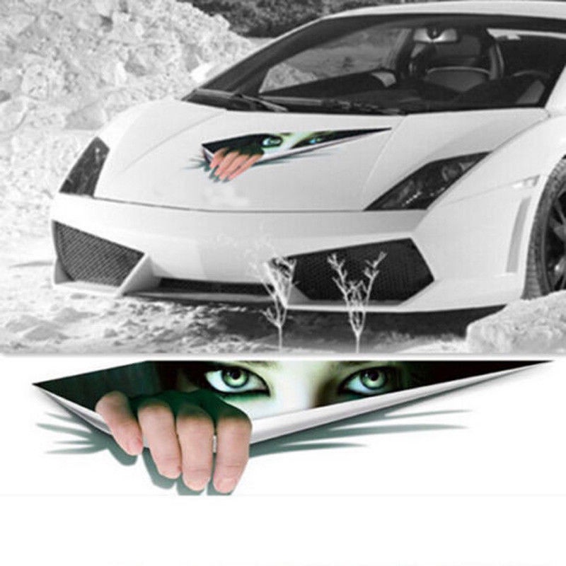 3D Funny Peeking Car Stickers Truck Window Decal Graphics PVC Sticker ...