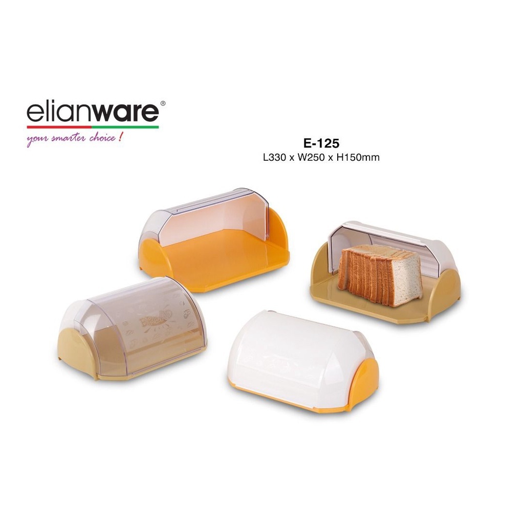 Elianware Transparent Bread Storage Cake Box Bekas Kek Roti Donut ...