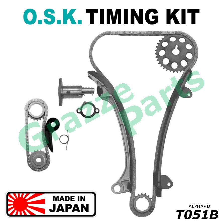 100% Made In Japan O.S.K. Timing Chain Kit Set Toyota Alphard Vellfire ...