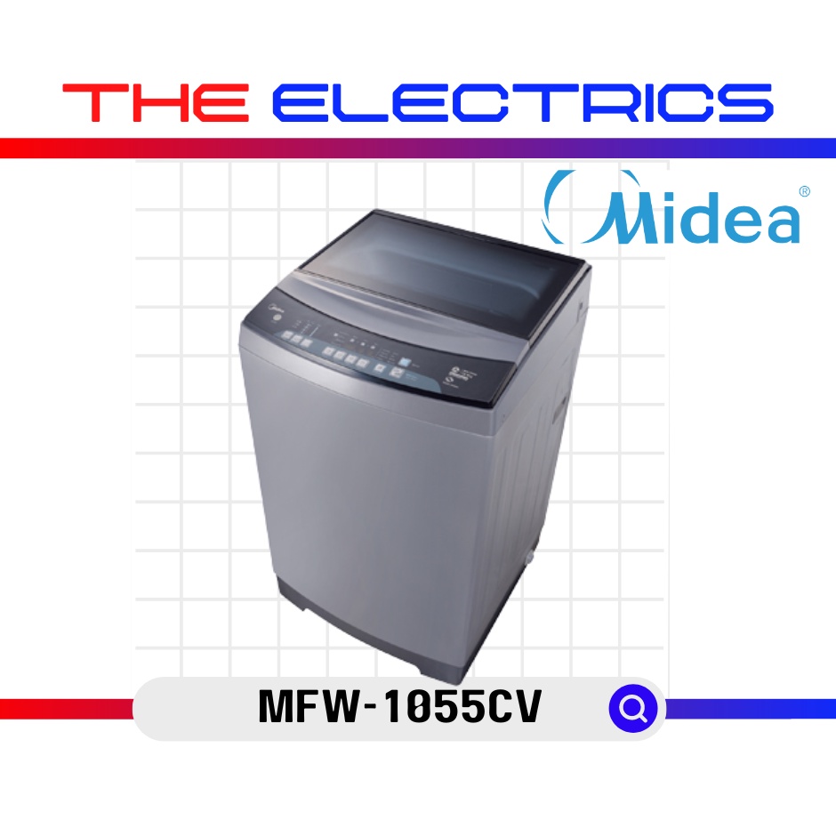 MIDEA 10.5KG TOP LOAD AUTOMATIC WASHING MACHINE MFW-1055CV | Shopee ...