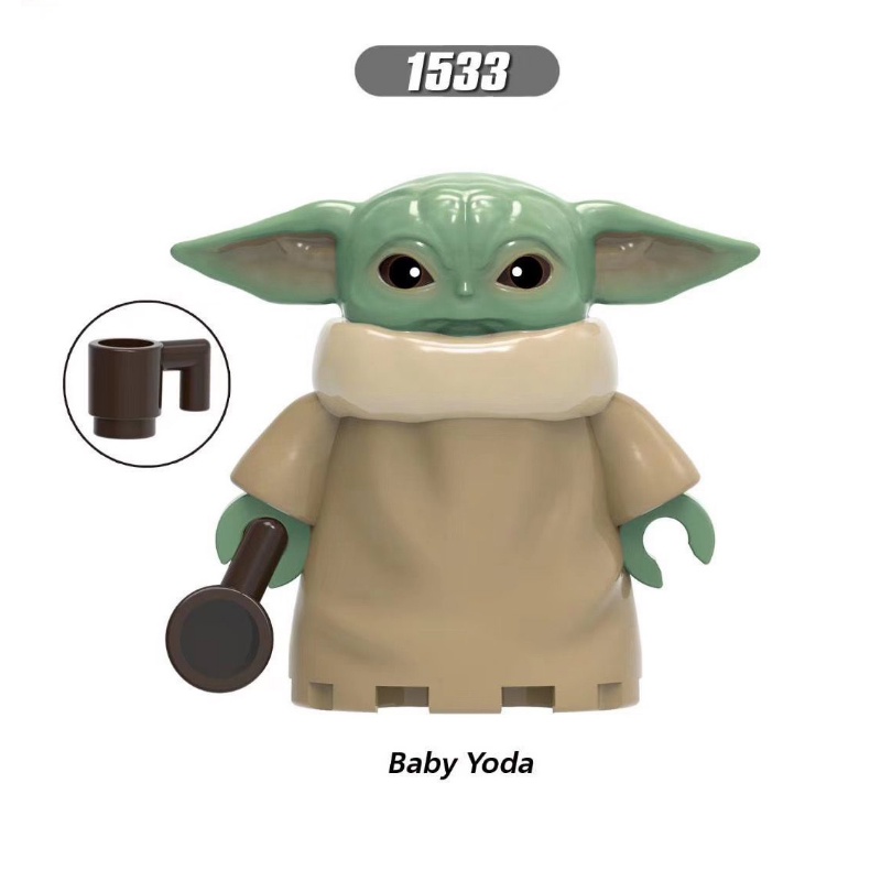 Star Wars Minifigures Baby Yoda Master Yoda The Mandalorian Paz Vizla ...