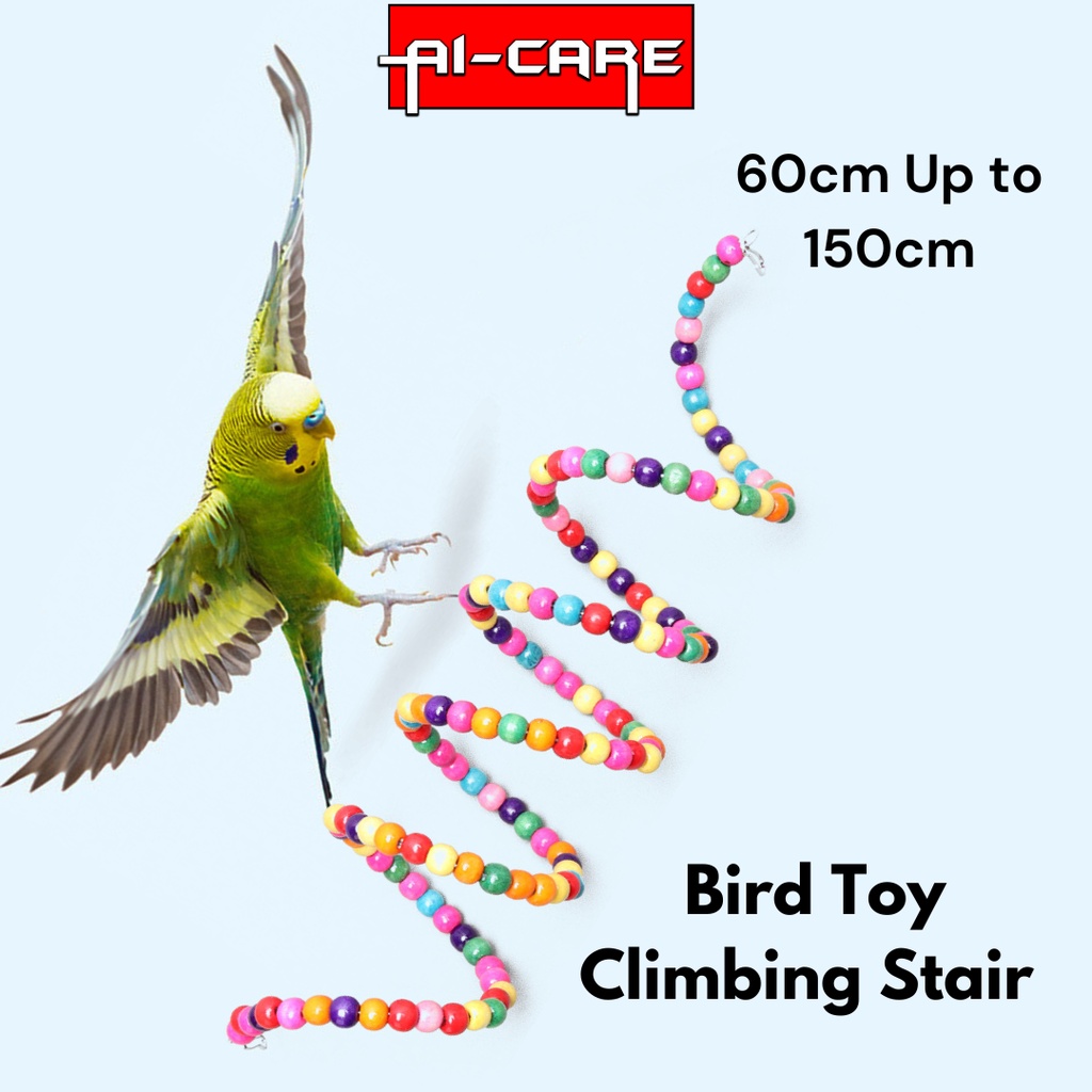 Multipurpose Bird Stair Bird Cage Accessories stairs rope Colorful Toy ...