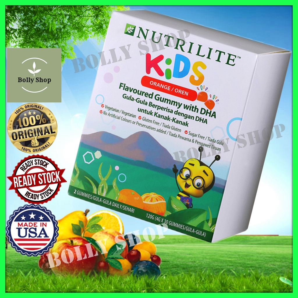 🔥Ready Stock🔥100%Amway Nutrilite Kids Flavoured Gummy With DHA - 4g X ...