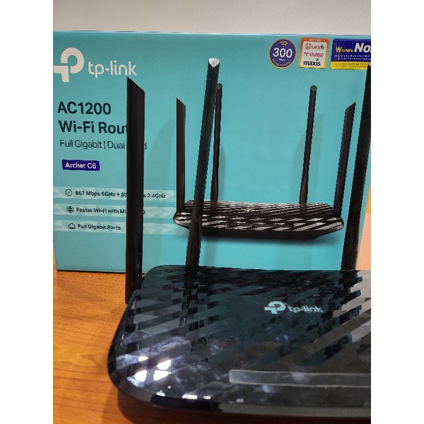 TP-LINK AC1200 WiFi Router Archer C6 UNIFI MAXIS TIME | Shopee Malaysia