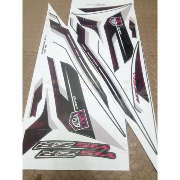 Yamaha Y15 Y15zr Body Cover Stripe Sticker 2022 malaysia version purple pink custom | Shopee ...