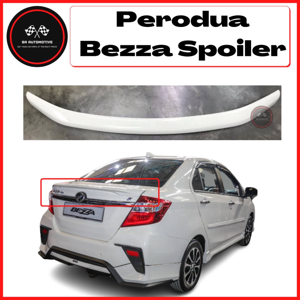 Perodua Bezza ABS Rear Spoiler (100% Made in Malaysia) | Shopee Malaysia
