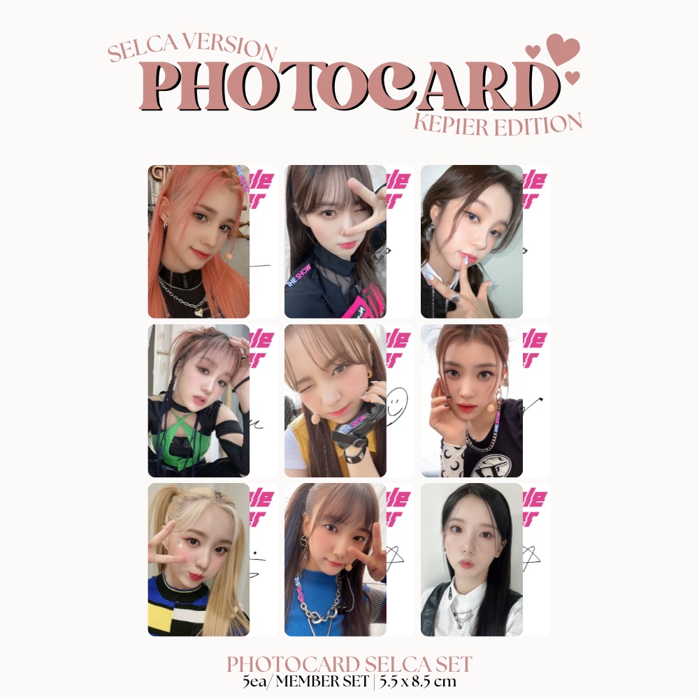 Photocard KEP1ER SELCA TROUBLESHOOTER WE FRESH 2 Sides (5Pcs Contents+2-Sided Lamination ...