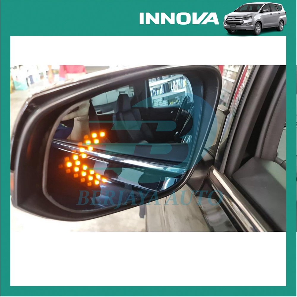 Toyota Innova 2nd Gen 2015-2022 (AN140) Cermin Sisi Biru Dengan LED ...