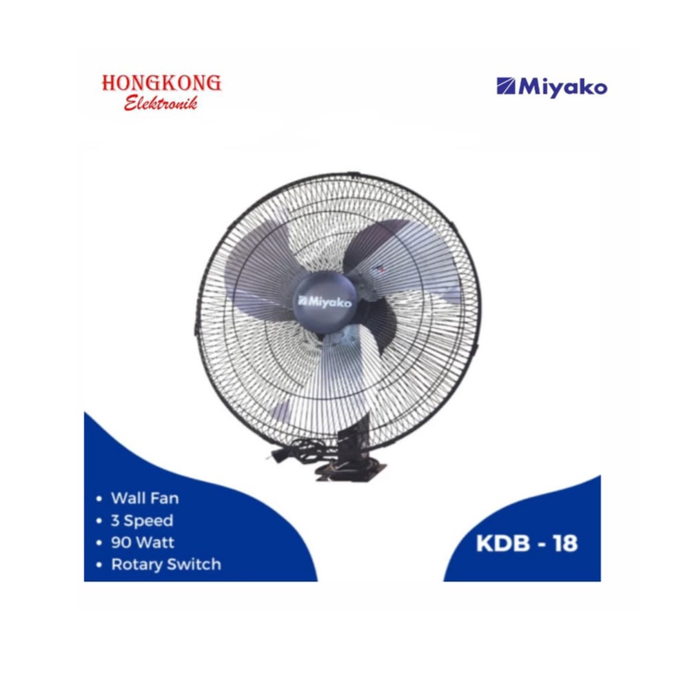 Miyako WALL FAN / FAN KDB-18 / KDB 18 (18 INCH) | Shopee Malaysia