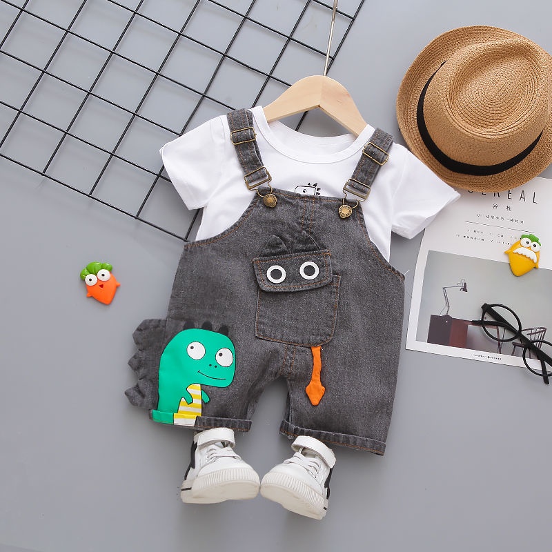 Kanak-kanak memakai Suspender kanak-kanak Pakai baju Cotton Summer new ...