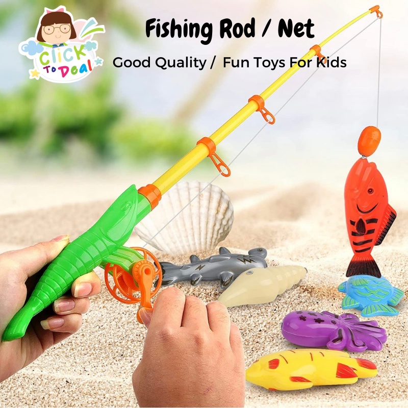 Magnetic Fishing Rod Education Fishing Net Early Learning Toy Game 1pcs ...