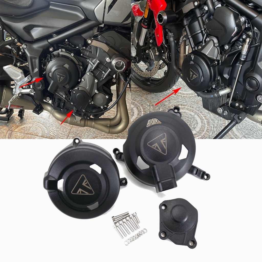 Left and right hood guard Trident 660 2021 2022 engine guard - Trident ...