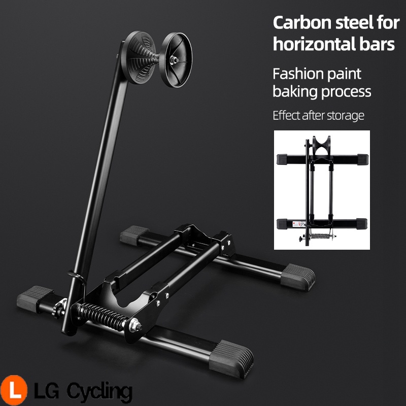 Rockbros Parking Rack Carbon Steel Foldable Stand Bike Basikal Rack ...