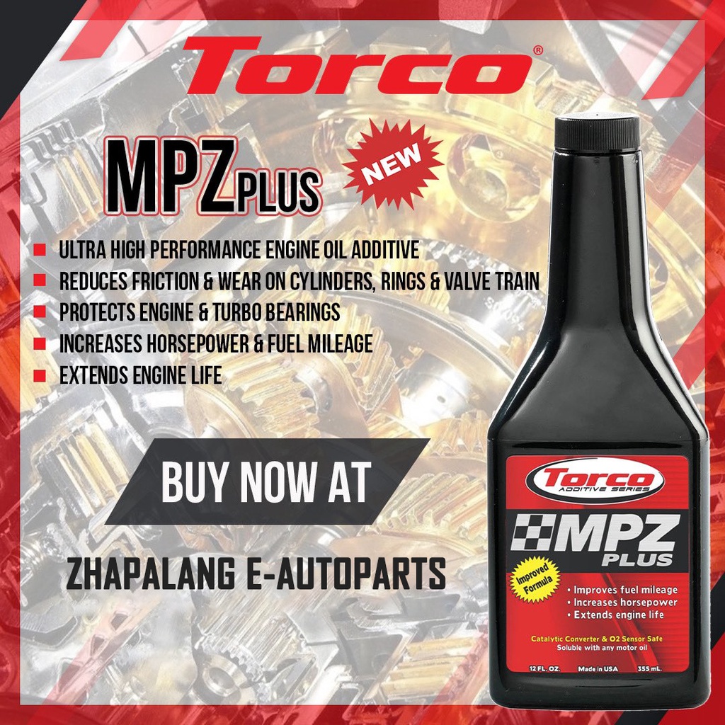TORCO MPZ PLUS ENGINE OIL ADDITIVE TREATMENT 12 FL OZ 354ml | Shopee ...