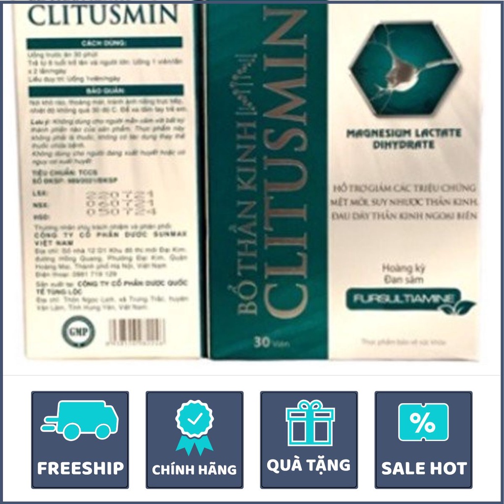 [ Pharmacy 448 ] Clitusmin Nerve Tonic - Vitamin Supplement, Supports ...