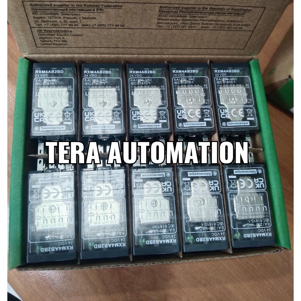 Rxm4ab2bd relay 24VDC 650Ohm 6A 4PDT RXM Series Power relay | Shopee Malaysia