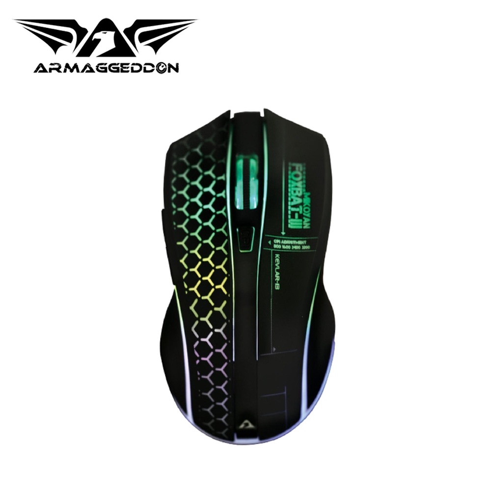 Armaggeddon Mikoyan Foxbat III Kevlar-13 RGB Wireless Gaming Mouse ...