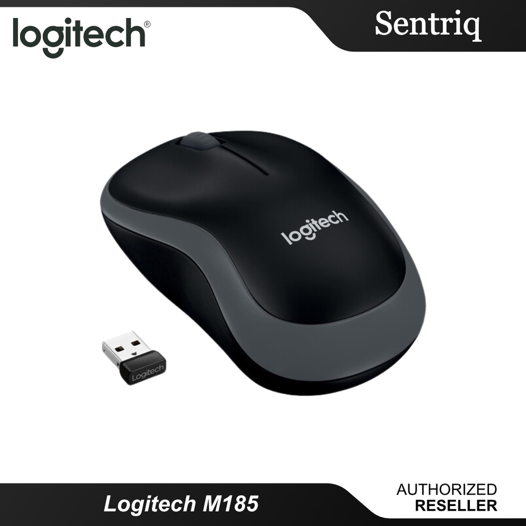 Logitech M185 2.4GHz Wireless Mouse 1000DP for Office Home using PC ...