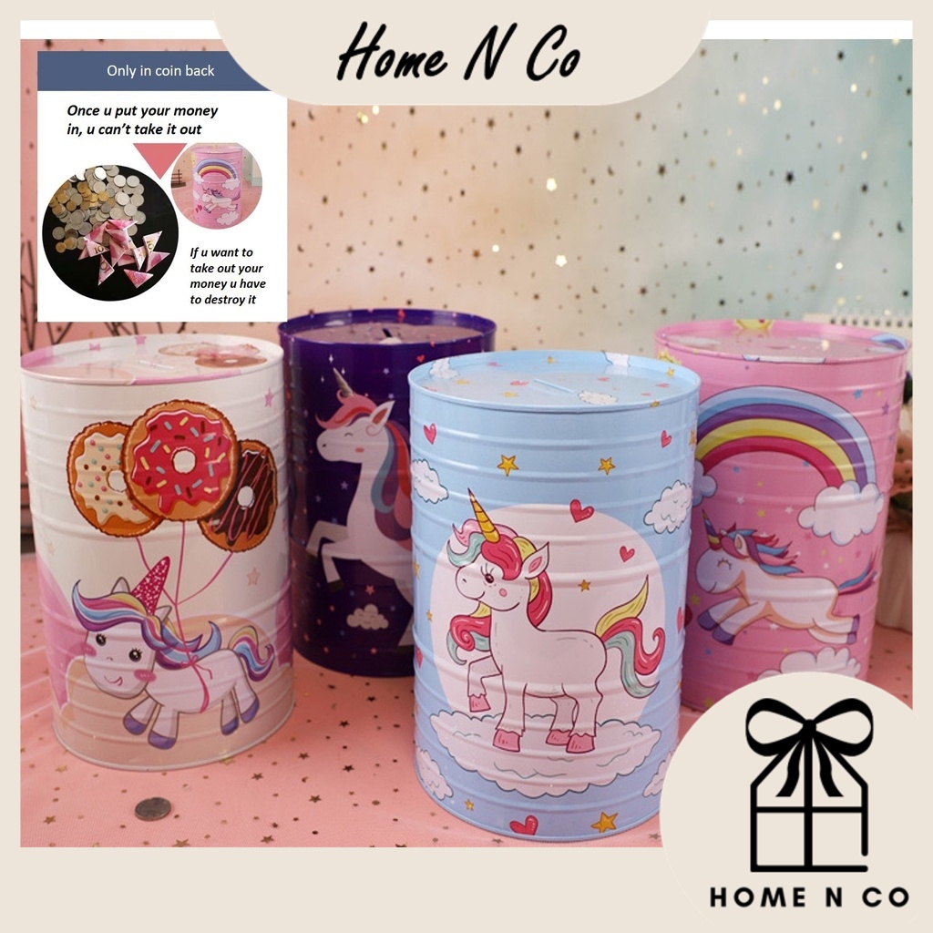 Home N Co Coin bank metal tabung duit tabung syling tabung besi coin ...