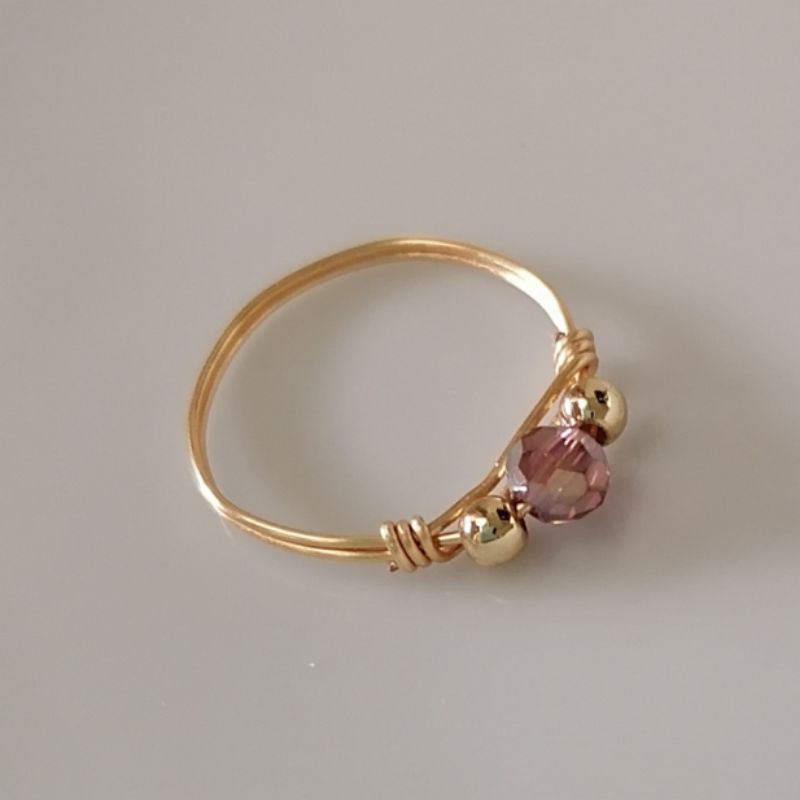 14k Gold Filled (Suasa) Cincin Kristal | Shopee Malaysia