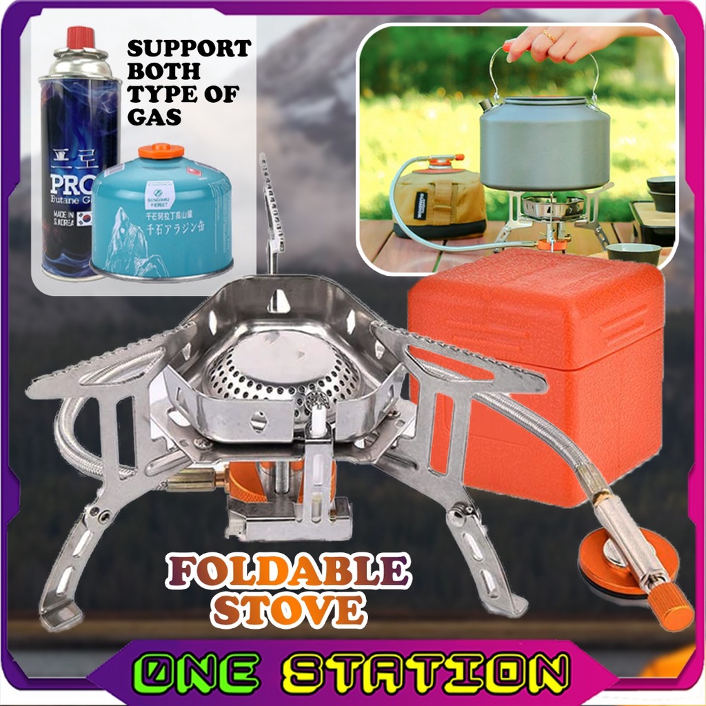 Portable Stove Camping Portable Gas Stove Mini Foldable Stove Dapur Gas ...