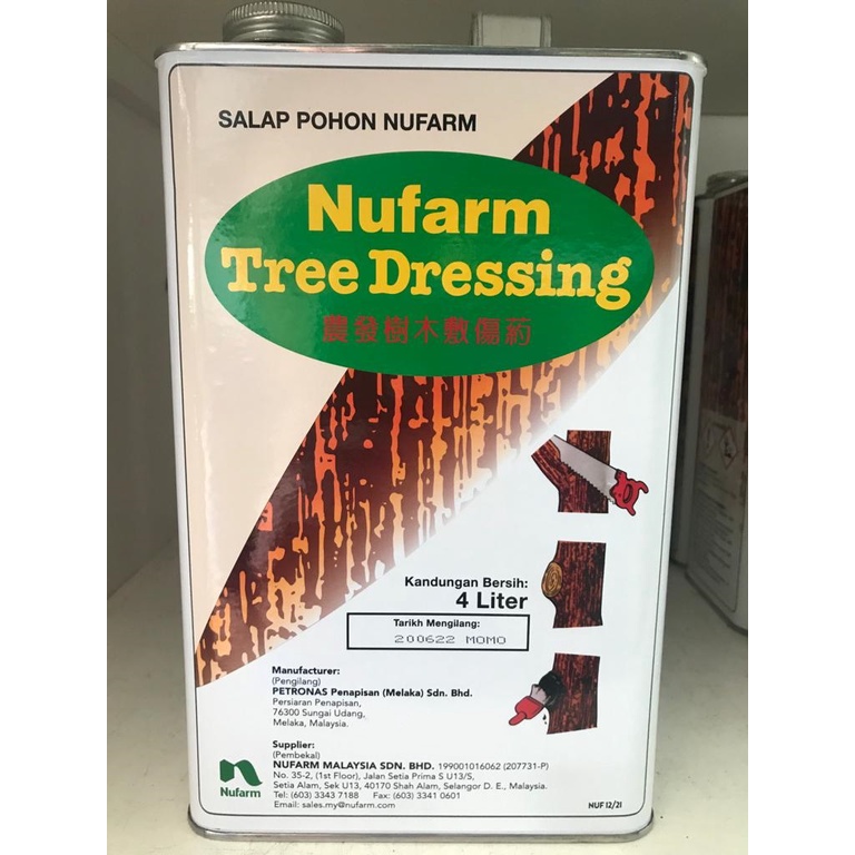 NUFARM TREE DRESSING / SALAP POHON NUFARM / 農發樹木敷傷葯 - 4L | Shopee Malaysia