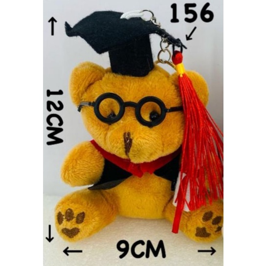 Convocation bear size 12cm, sesuai decor sekali di dalam hand bouquets ...