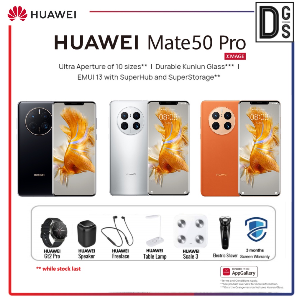 HUAWEI Mate 50 Pro Smartphone | Ultra Aperture XMAGE Camera | 4700 mAh ...