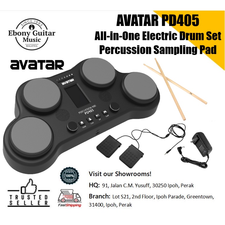 Avatar PD405 Percussion Sampling Pad 9-Trigger Multi pad All-in-one ...