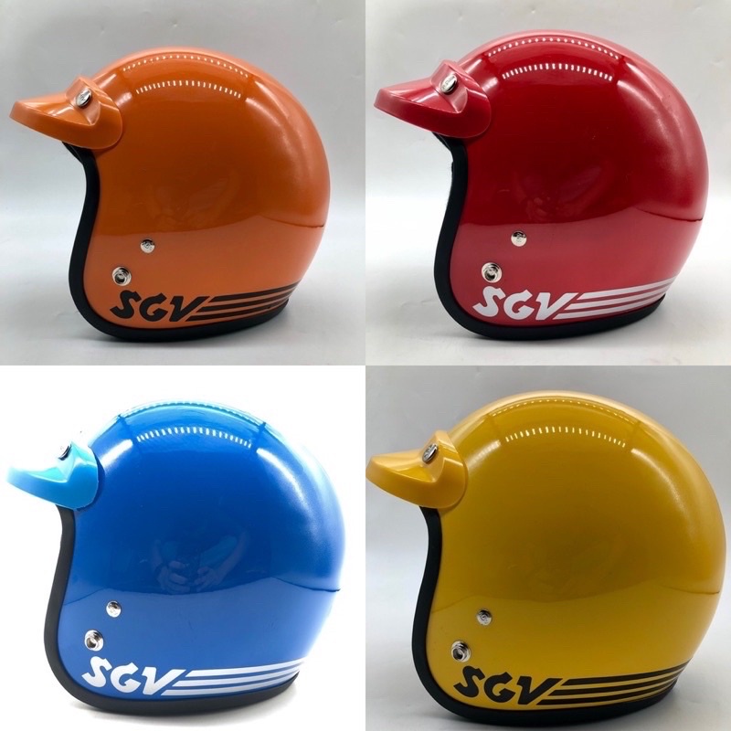 SGV 99 TRENDY HELMET TRENDY COLOUR >> BLUE , ORANGE , YELLOW , RED ...