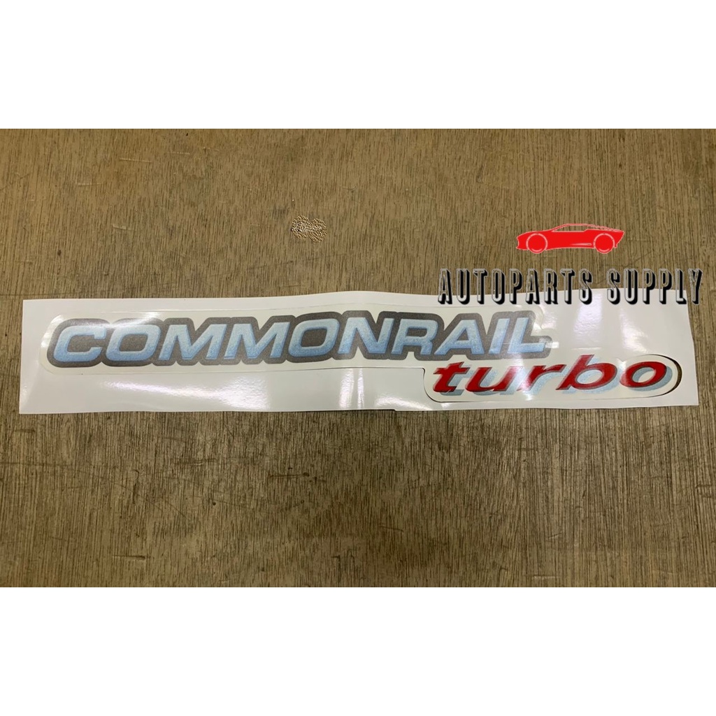 ORIGINAL TOYOTA HILUX VIGO KUN25 COMMONRAIL TURBO STICKER | Shopee Malaysia