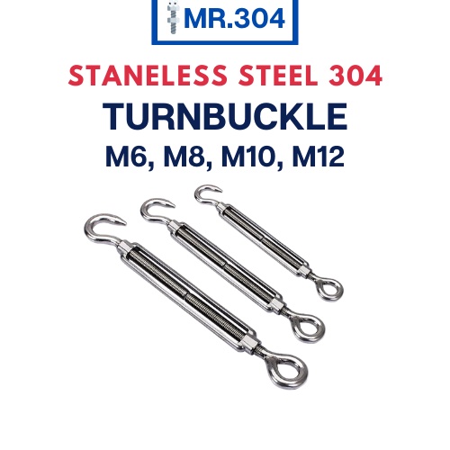 Turnbuckle Stainless Steel 304 Eye & Hook Turnbuckle for Wire Rope ...