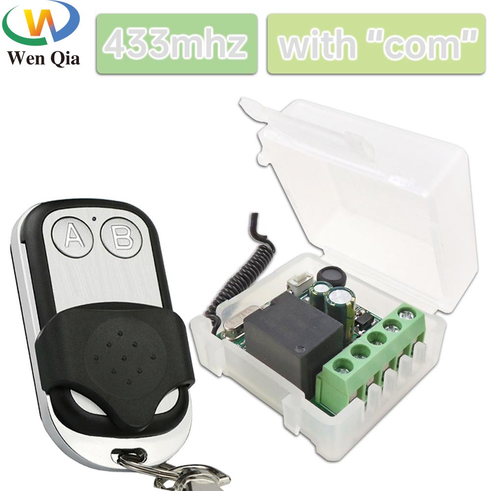 433Mhz Wireless Remote Control Switch AC 220V 1CH Remote Control Relay ...