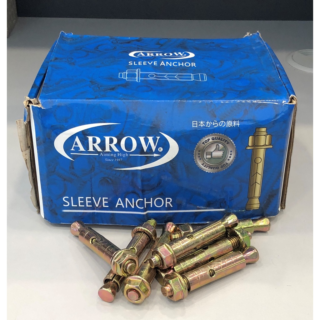 ARROW SLEEVE ANCHOR 3/8" METAL WALLPLUG | Shopee Malaysia