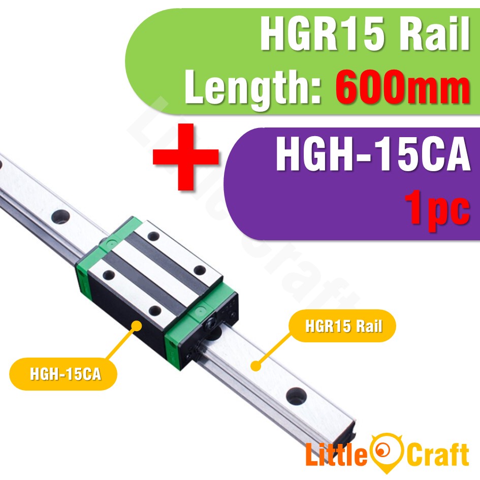 High Precision HGR15 HGH MGN9 Linear Guide Rail Linear Block 200mm 300mm 400mm 500mm 600mm CNC ...