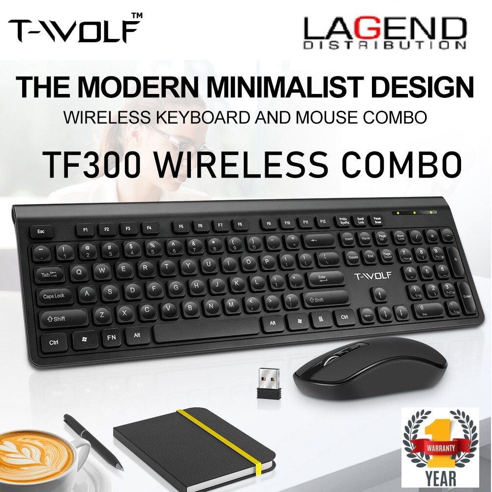 T-WOLF TF100 TF770 TF300 CORDLESS DESKTOP 2.4GHZ WIRELESS MOUSE ...