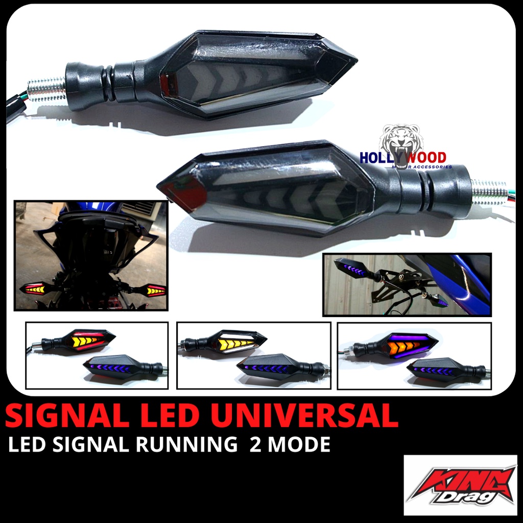 UNIVERSAL SIGNAL LED SUPERBIKE RUNNING LIGHT SIGNAL BELAKANG LED ...