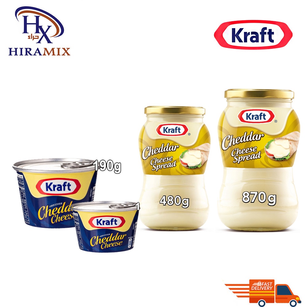 Kraft Cheddar Cheese Spread Original 100g /190g / 140g /230g /480/870g جبنة كرافت | Shopee Malaysia