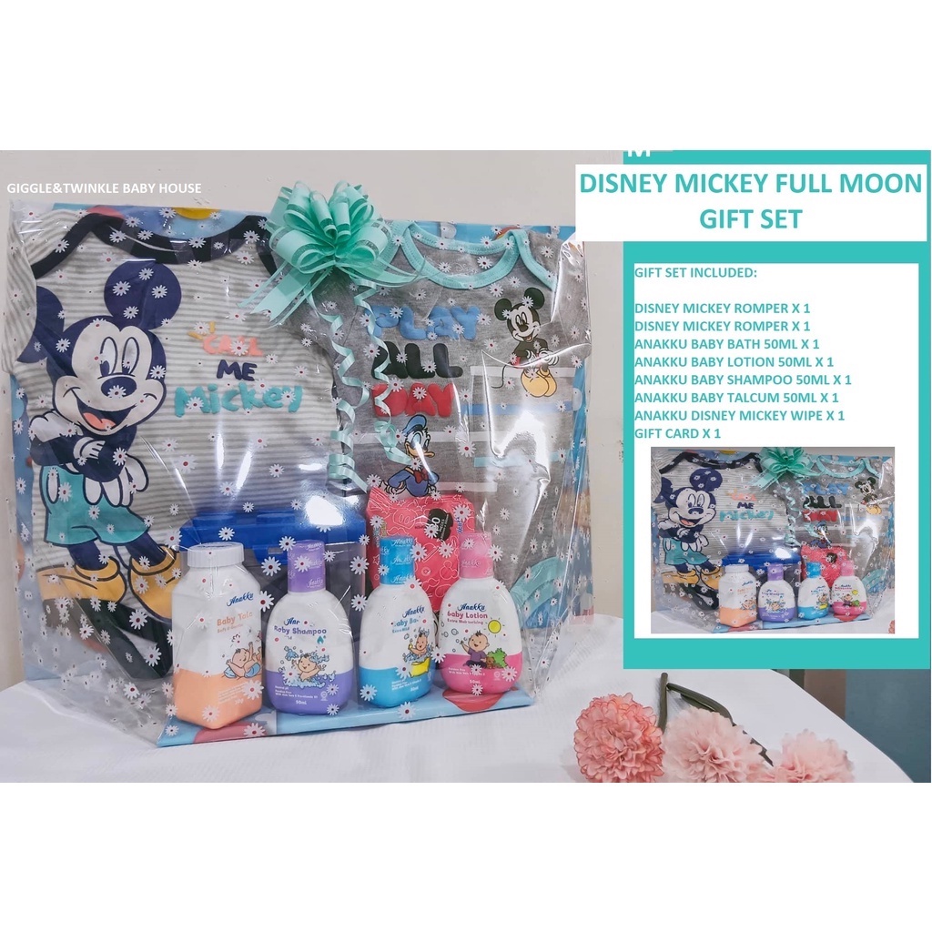 Anakku Mickey OR Minnie Baby Hamper Full Moon Gift Set(2 SET BAJU ...