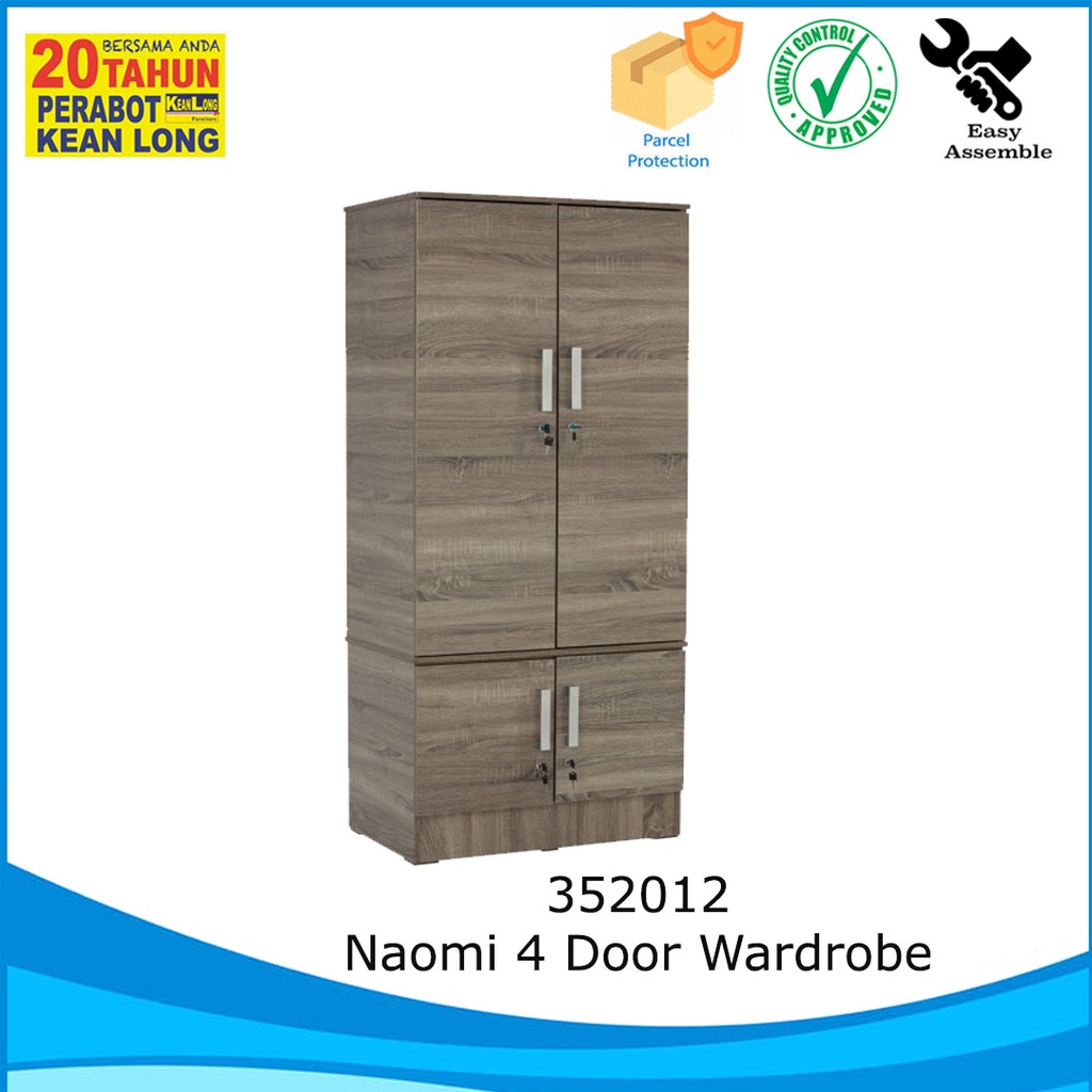 KLSB Wardrobe With Lock / Locker Wardrobe / Clothes Cabinet / Kabinet ...