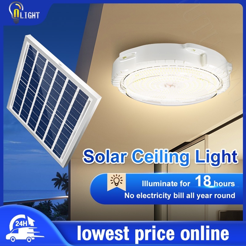 Solar Ceiling Lamp Auto On/Off Solar Light1500W Waterproof Outdoor LED ...