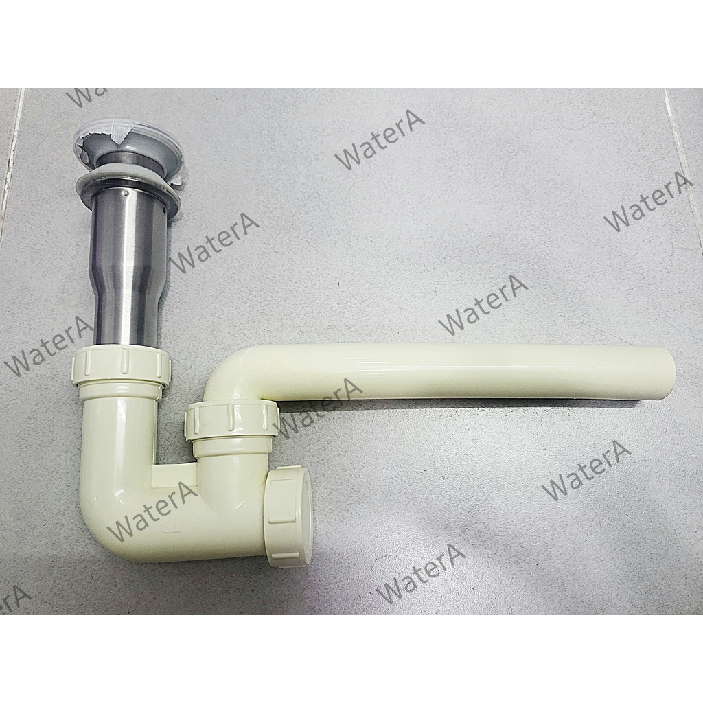 Plastic Sink Siphon with Stainless Steel Head, push-pull for all types ...