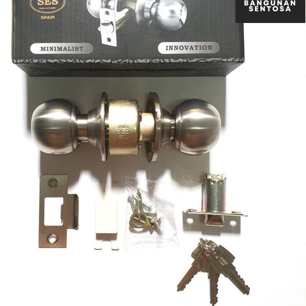 Ses ET3000 Round Lock/WC Bathroom Door Pull Handle | Shopee Malaysia