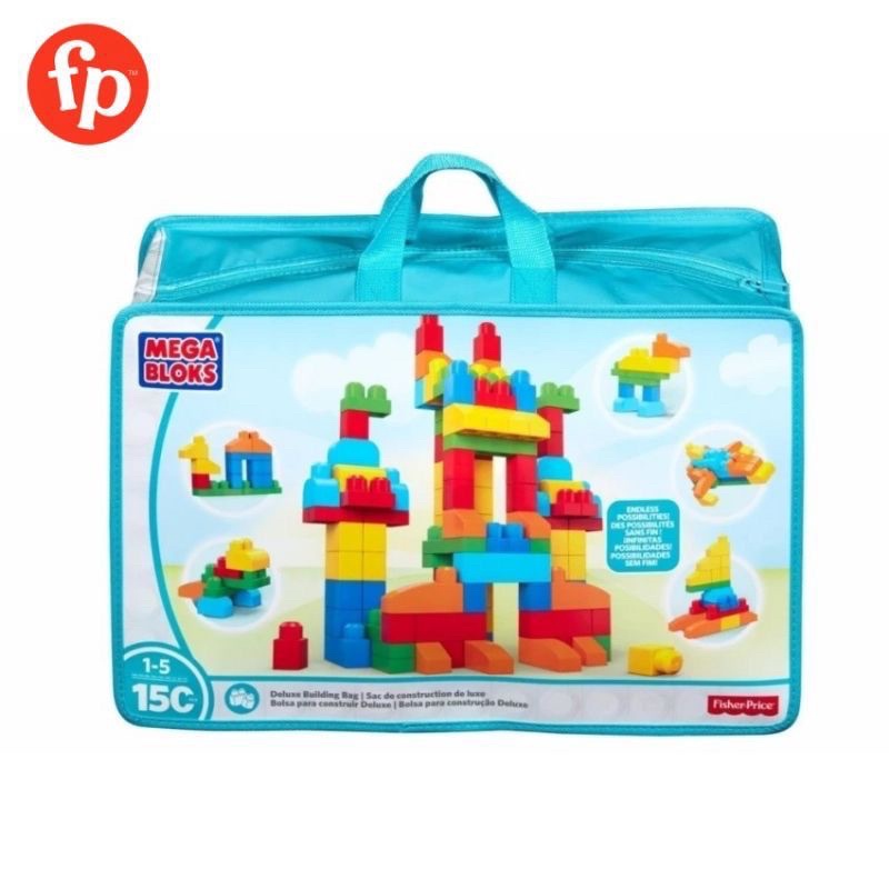 Mega Bloks Deluxe Building Bag 150-Piece Toys | Shopee Malaysia